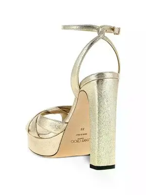 JIMMY CHOO Kove Crossover Platform Sandals