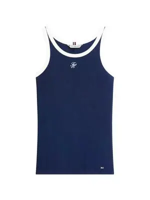Tommy Hilfiger Contrast Bind Rib Tank - Blue