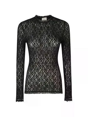 Isabel Marant Étoile Brany Lace Long-sleeve Top - Black