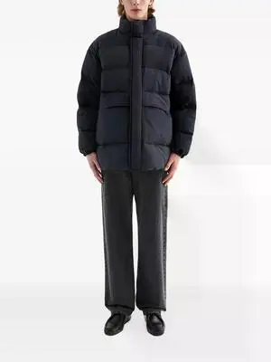 JIL SANDER Quilted Down Coat - Blue