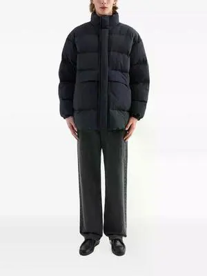JIL SANDER Quilted Down Coat - Blue