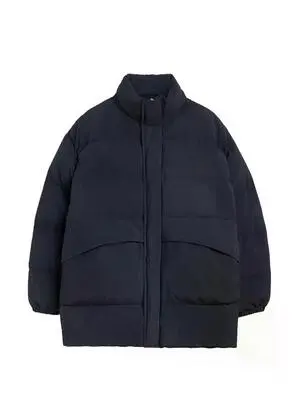 JIL SANDER Quilted Down Coat - Blue