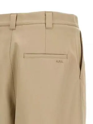 A.p.c. Ricky Pleated Cotton Gabardine Trousers
