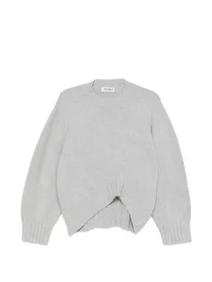 Attico Embroidered Logo Sweater - Grey