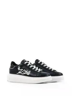 Karl Lagerfeld Logo-embroidered Platform Sneakers