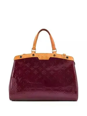 LOUIS VUITTON Brea Satchel Monogram Vernis Mm - Purple
