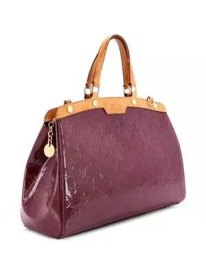 LOUIS VUITTON Brea Satchel Monogram Vernis Mm - Purple