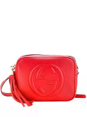 Gucci Soho Disco Leather Small Crossbody Bag - Red