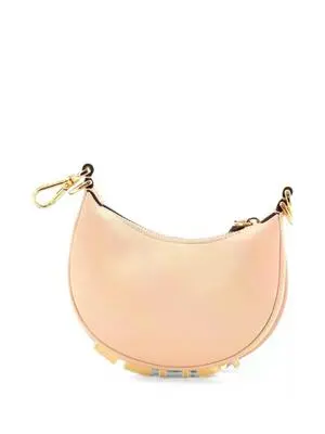 Fendi Fendigraphy Bag Leather Nano Hobo Bag