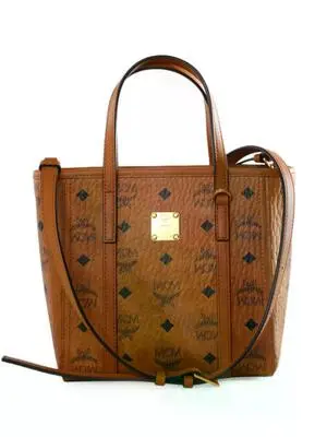 Mcm Toni Visetos Tote Bag - Brown