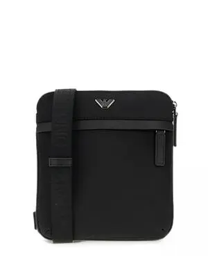 Emporio Armani Logo-plaque Shoulder Bag - Black