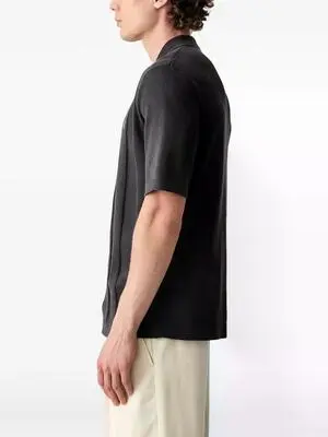 Fred Perry Vertical-ribbed Embroidered-logo Shirt