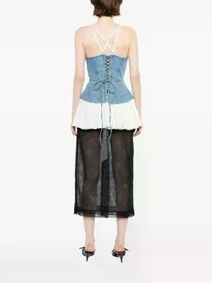 FETICO Zip-up Corset Top