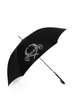 Moschino Logo-print Umbrella - Black