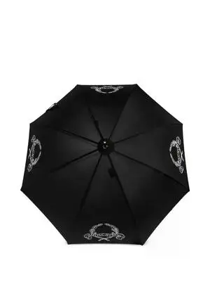 Moschino Logo-print Umbrella - Black