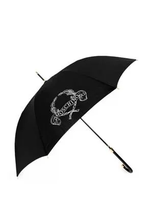 Moschino Logo-print Umbrella - Black