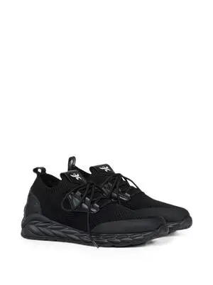 Mcm Logo-patch Knit Sneakers