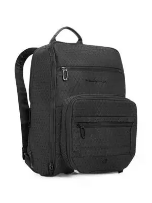 PIQUADRO Foldable Expandable Backpack - Black