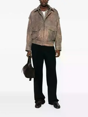 GIORGIO BRATO Distressed-effect Epaulette Jacket