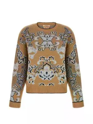 TWINSET Jacquard Tapestry-inspired Sweater - Brown