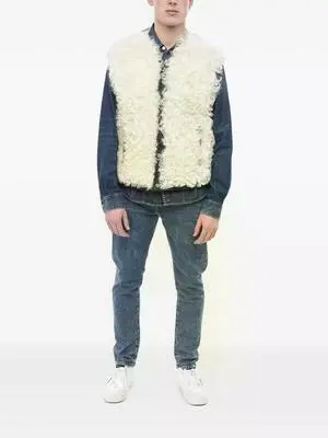 Dsquared2 Fur-trimmed Denim Jacket