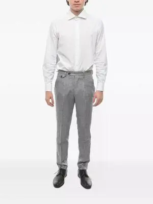 CRUNA Houndstooth Pattern Tailored Trousers