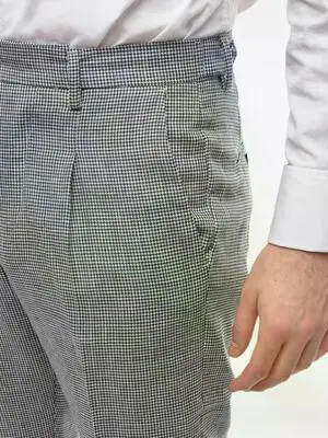 CRUNA Houndstooth Pattern Tailored Trousers