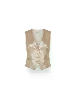 P.a.r.o.s.h Metallic V-neck Gilet
