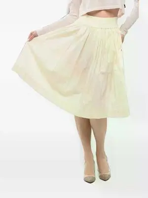 Woolrich Pleated Flared Midi Skirt - Neutrals