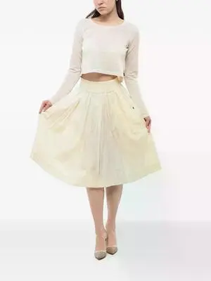 Woolrich Pleated Flared Midi Skirt