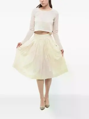 Woolrich Pleated Flared Midi Skirt