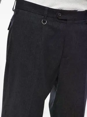 PAOLO PECORA Pleated Turn-up Tailored Trousers