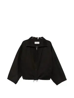 Nour Hammour Francois High-neck Zip-up Jacket - Black