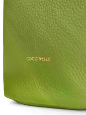 COCCINELLE Grained Leather Shoulder Bag
