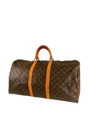 LOUIS VUITTON 20th Century Monogram Keepall 55 Travel Bag - Brown