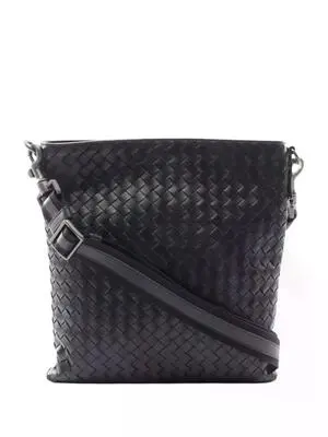 Bottega Veneta 2012-2026 Nappa Intrecciato Vn Crossbody Bag - Black