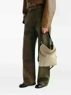 LEMAIRE Small Belted Tote Bag In Heavy Cotton Canvas