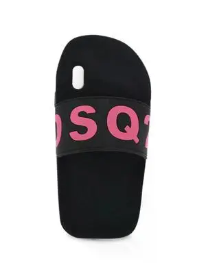 Dsquared2 Logo-print Slipper-style Iphone X Case - Black