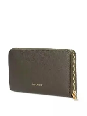 COCCINELLE Logo-plaque Pebbled-leather Wallet
