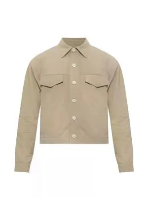 Balmain Button-fastening Pocket-detail Overshirt - Neutrals