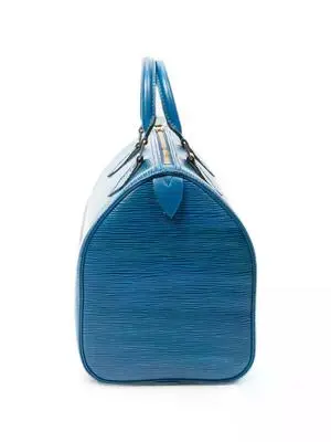 LOUIS VUITTON Speedy 30 Epi Handbag - Blue