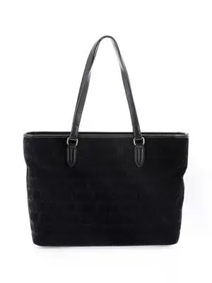 Moschino Love Terry Embossed Logo Tote Bag - Black