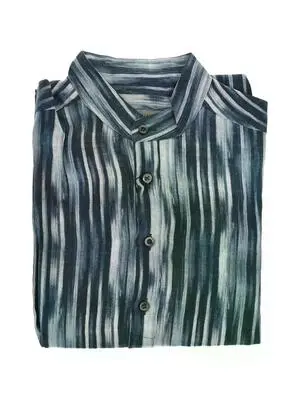 Corneliani Printed Buttoned Shirt - Blue