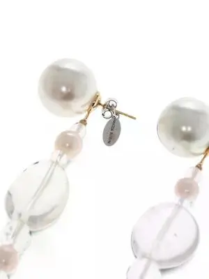 Magda Butrym Pearl And Stone Drop Earrings