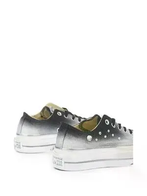CONVERSE Glitter-effect Sneakers - Silver
