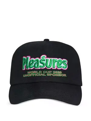 PLEASURES Embroidered Baseball Cap - Black