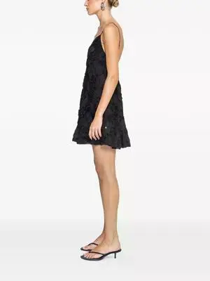 NISSA 3d Floral Embroidery Mini Dress
