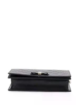 Gucci Signature Leather Wallet On Chain Clutch Bag