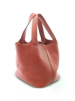 Hermès Taurillon Clemence Leather Picotin Lock Tote Bag - Orange