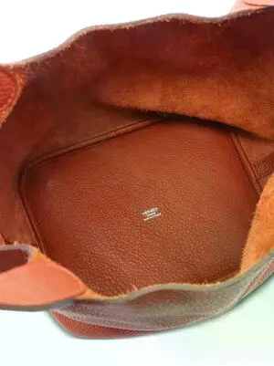 Hermès Taurillon Clemence Leather Picotin Lock Tote Bag - Orange